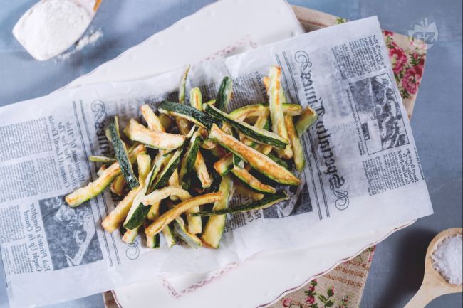 Courgettes frites - Recettes italiennes par GialloZafferano